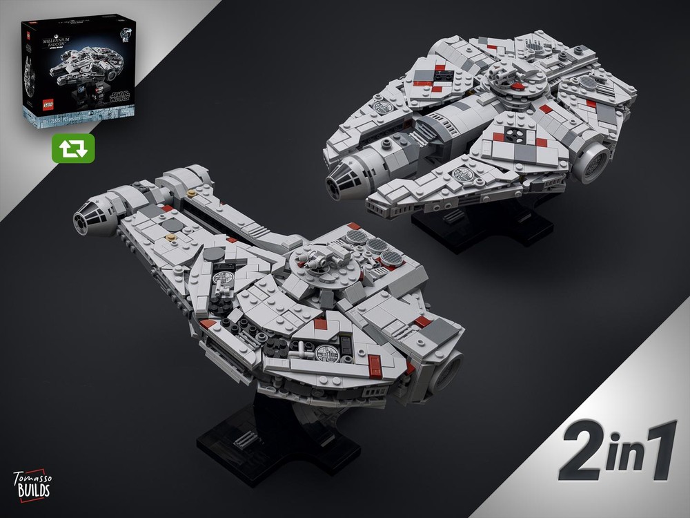 LEGO MOC 75375 Alternate YT freighter 2 in 1 Bundle: Outrider + Otana ...