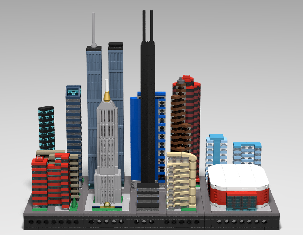 LEGO MOC-238175 Modular Micro City Skyline by KURA76 | Rebrickable ...