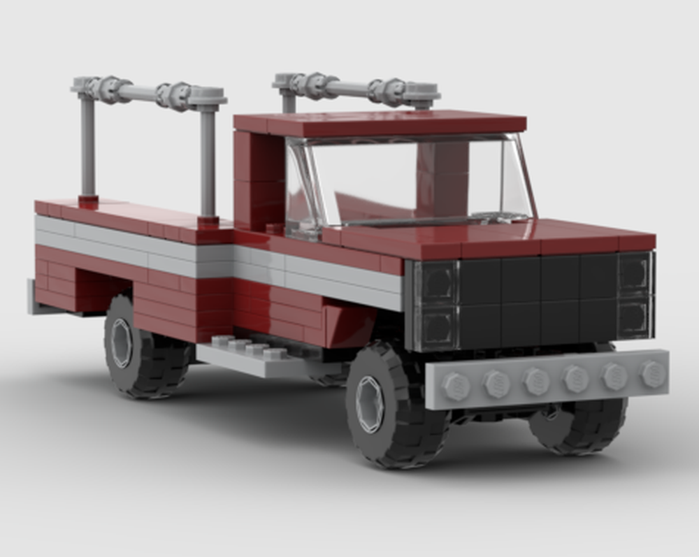 LEGO MOC Chevy Squarebody Roofing Truck by trucks3 | Rebrickable ...