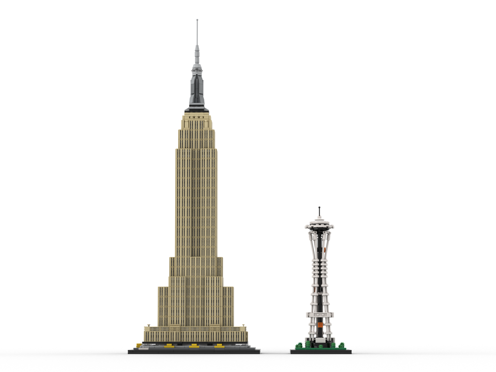 LEGO MOC Seattle Space Needle 1:800 Scale by sea2sea | Rebrickable ...