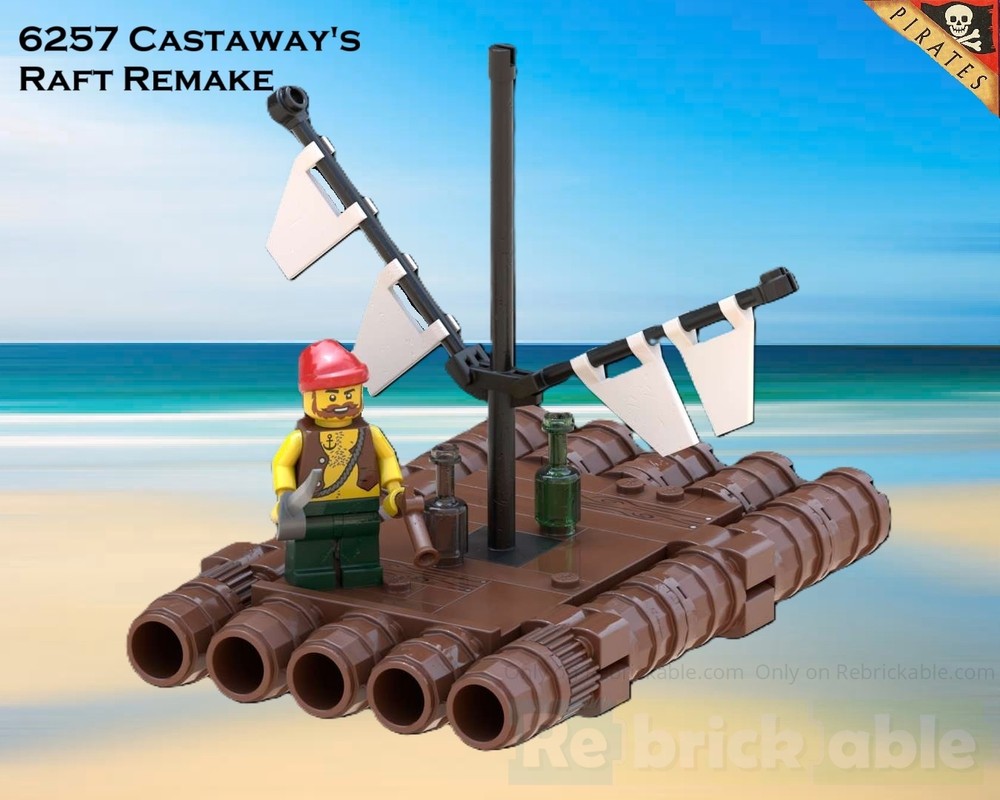 LEGO MOC 6257 Castaway's Raft Remake by BrickClones | Rebrickable ...