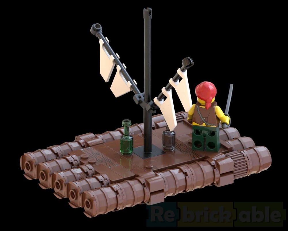 LEGO MOC 6257 Castaway's Raft Remake by BrickClones | Rebrickable ...