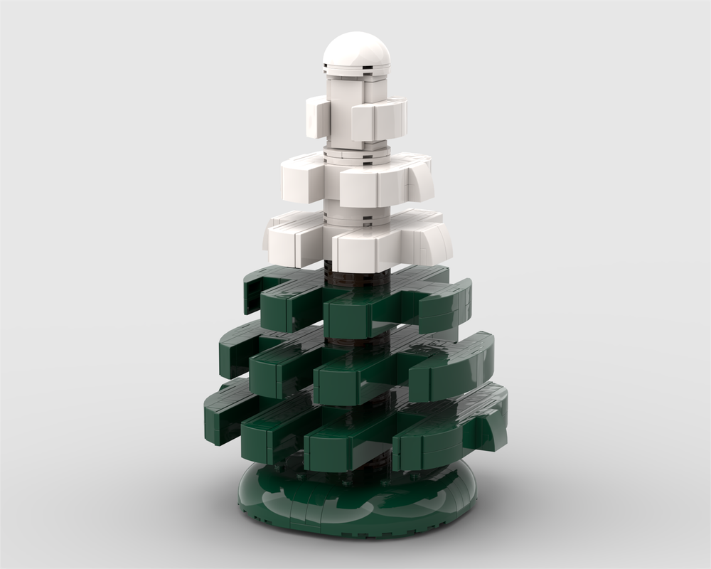 LEGO MOC Upscaled snow-covered pine tree by Briquoleur | Rebrickable ...