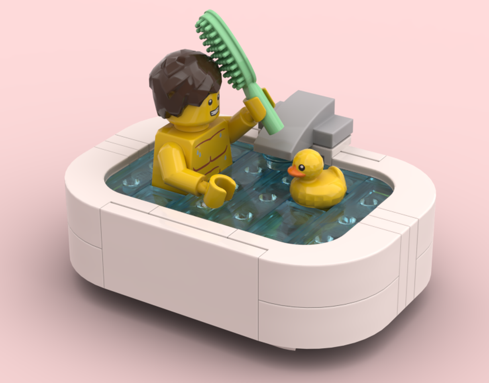 LEGO MOC-238255 Bath time by Ptchnk | Rebrickable - Build with LEGO