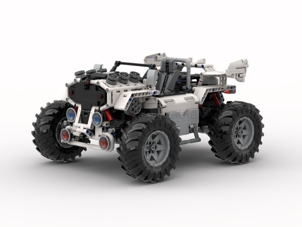LEGO MOC Bigfoot Monster Truck_4x4 by Qiyue1992 | Rebrickable - Build ...