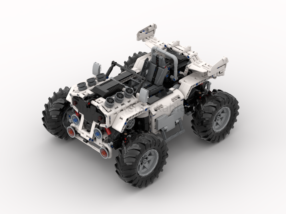 LEGO MOC Bigfoot Monster Truck_4x4 by Qiyue1992 | Rebrickable - Build ...