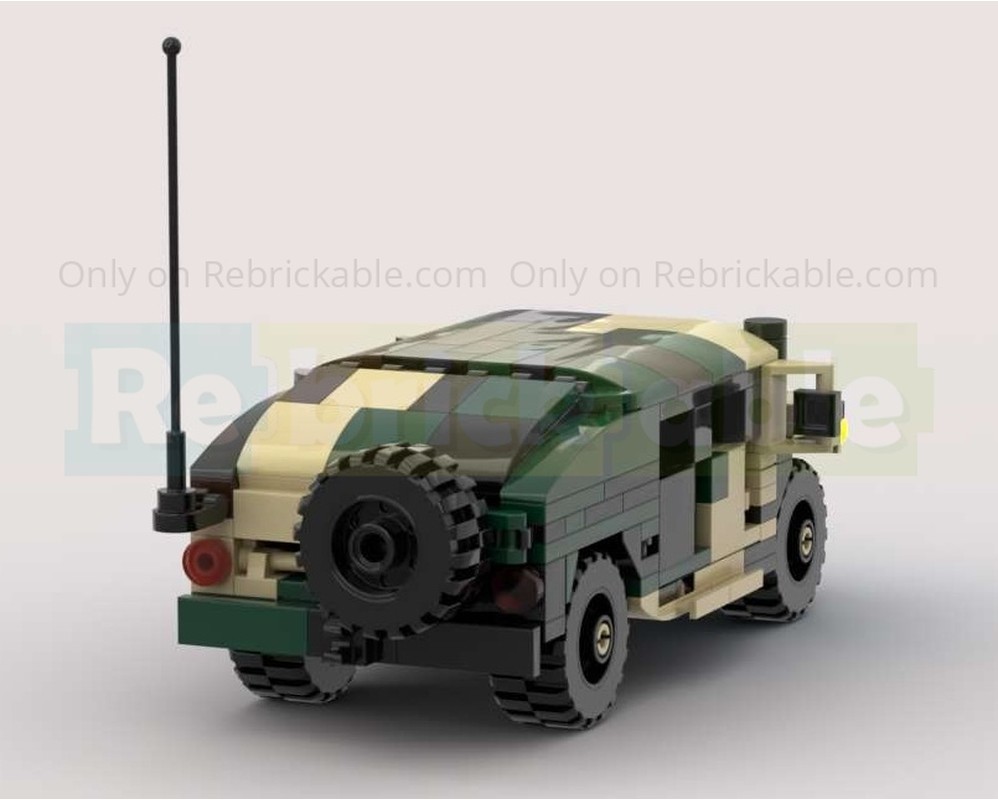 LEGO MOC MOC Humvee by Brickmilitaryworld | Rebrickable - Build with LEGO
