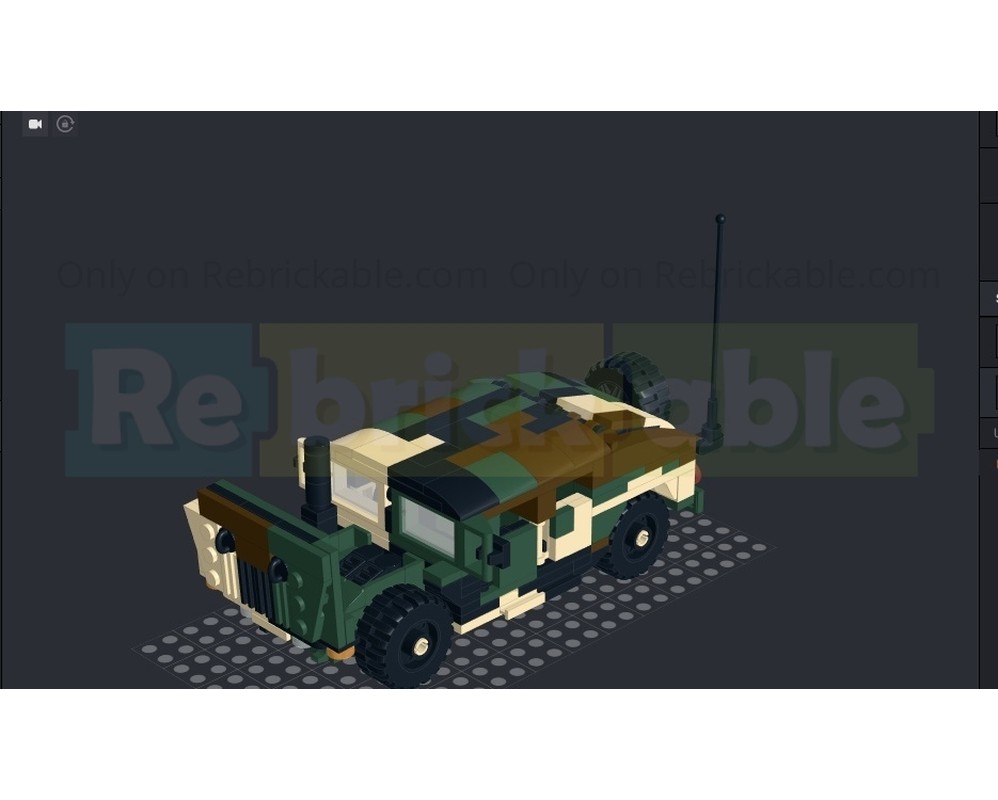 LEGO MOC-238329 MOC Humvee by Brickmilitaryworld | Rebrickable - Build ...