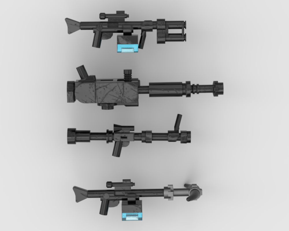 LEGO MOC Heavy Weapon Pack by Gabricious | Rebrickable - Build with LEGO