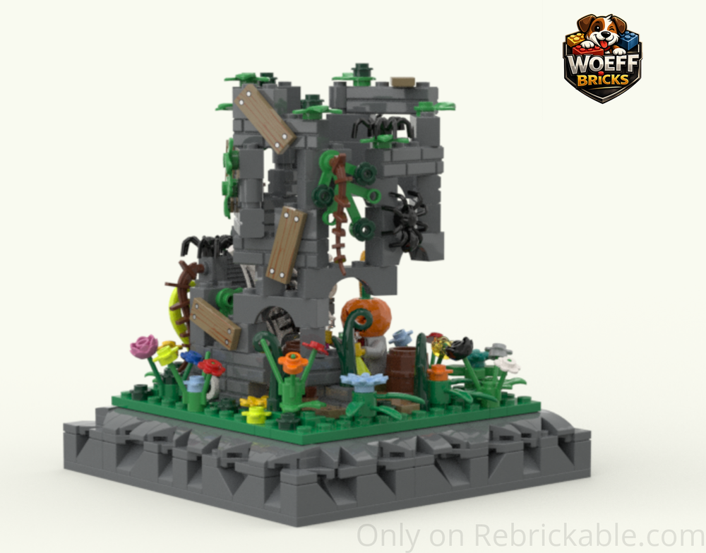 LEGO MOC-238378 Creepy and spooky tower by Woeff Bricks | Rebrickable ...