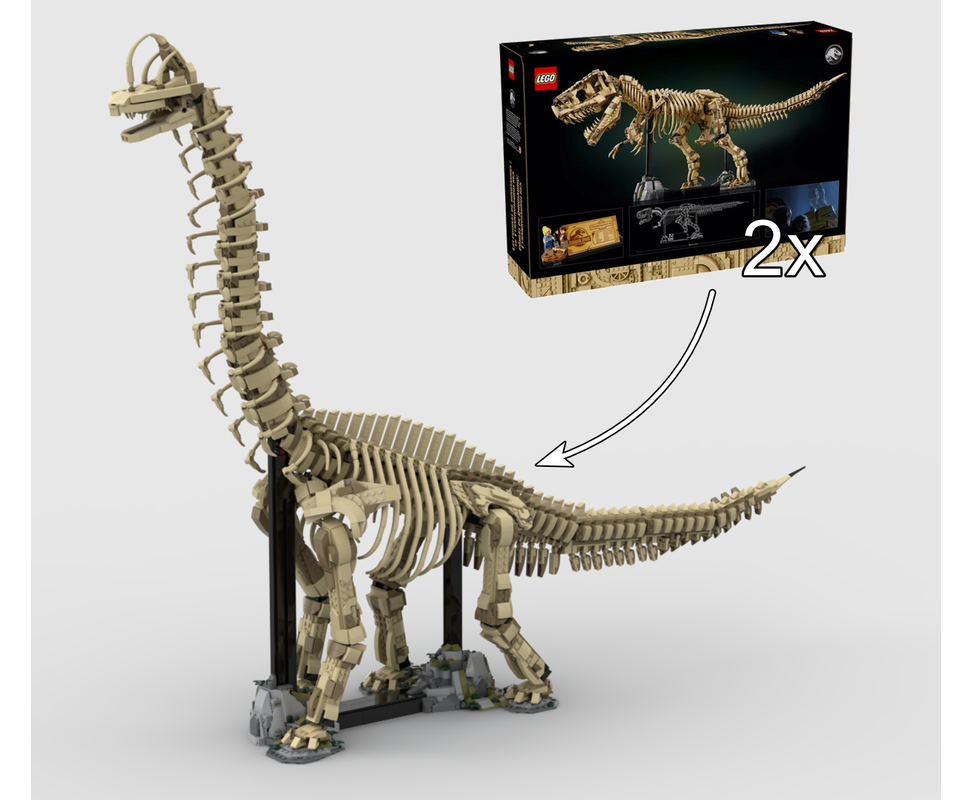 LEGO MOC-238380 Brachiosaurus fossil by MustacheMeneer | Rebrickable ...