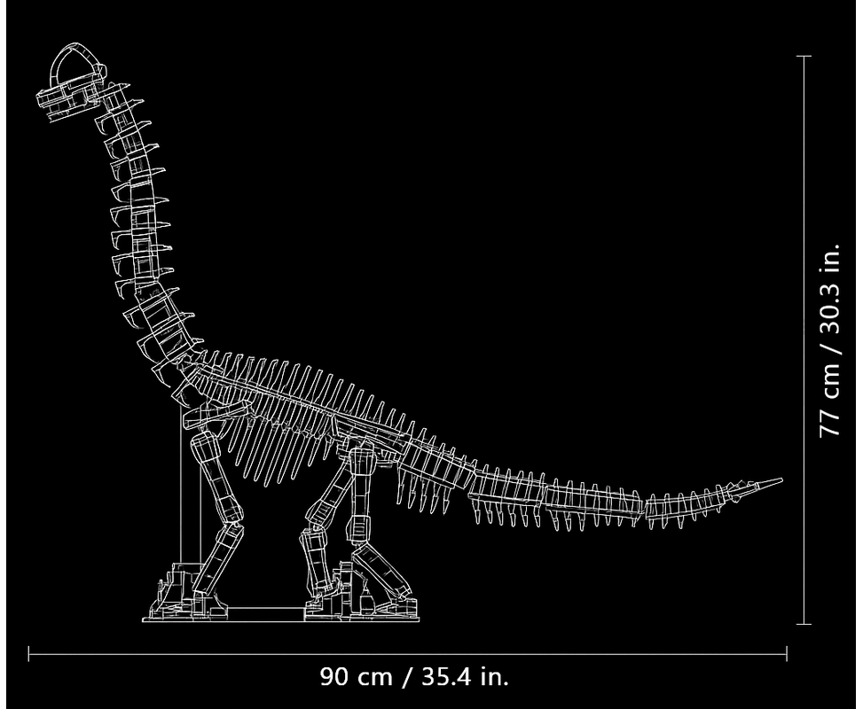 LEGO MOC-238380 Brachiosaurus fossil by MustacheMeneer | Rebrickable ...