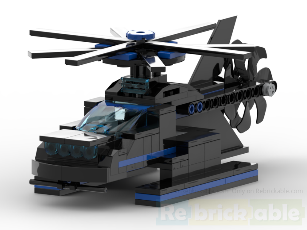 LEGO MOC Helicopter Custom by Creative B | Rebrickable - Build with LEGO