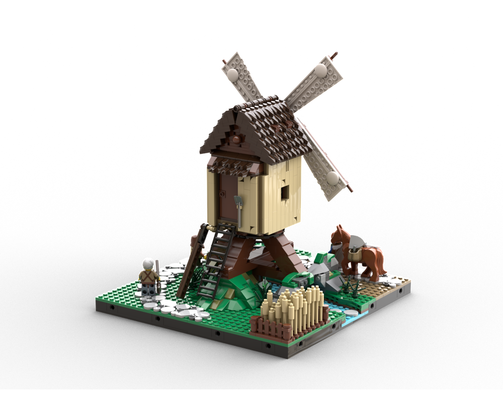 LEGO MOC Medieval Post Mill - Medieval Town Diorama by Gr33tje13 ...