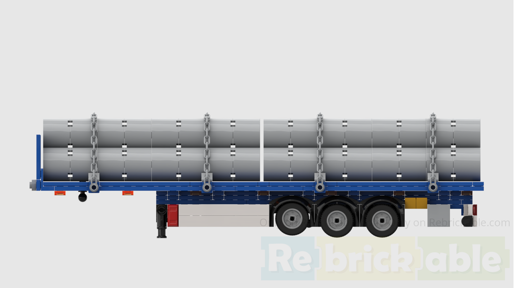 LEGO MOC-238423 Flat bed trailer by phigeon | Rebrickable - Build with LEGO