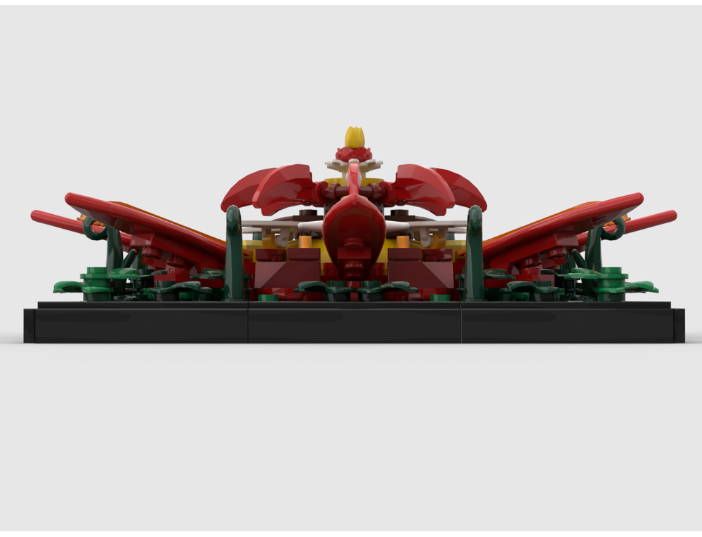 LEGO MOC Mandala - Flower - Red by KingGror | Rebrickable - Build with LEGO