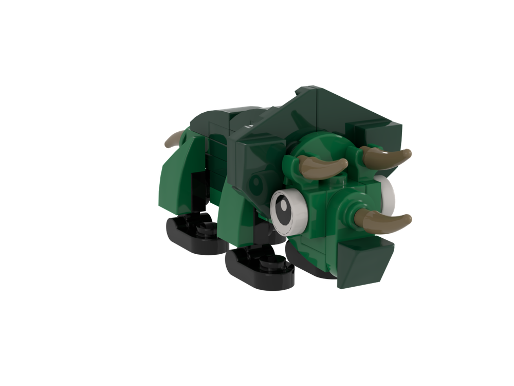 LEGO MOC Easy LEGO® Dinosaur – Triceratops (49 parts, Simple Build for ...
