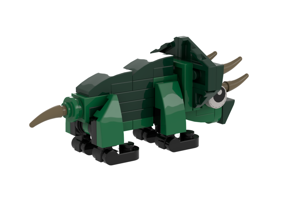 LEGO MOC-238468 Easy LEGO® Dinosaur – Triceratops (49 parts, Simple ...