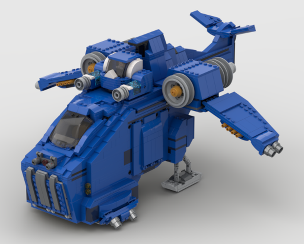 LEGO MOC-238508 Space Marine Ultramarine Storm Raven Gunship by ...
