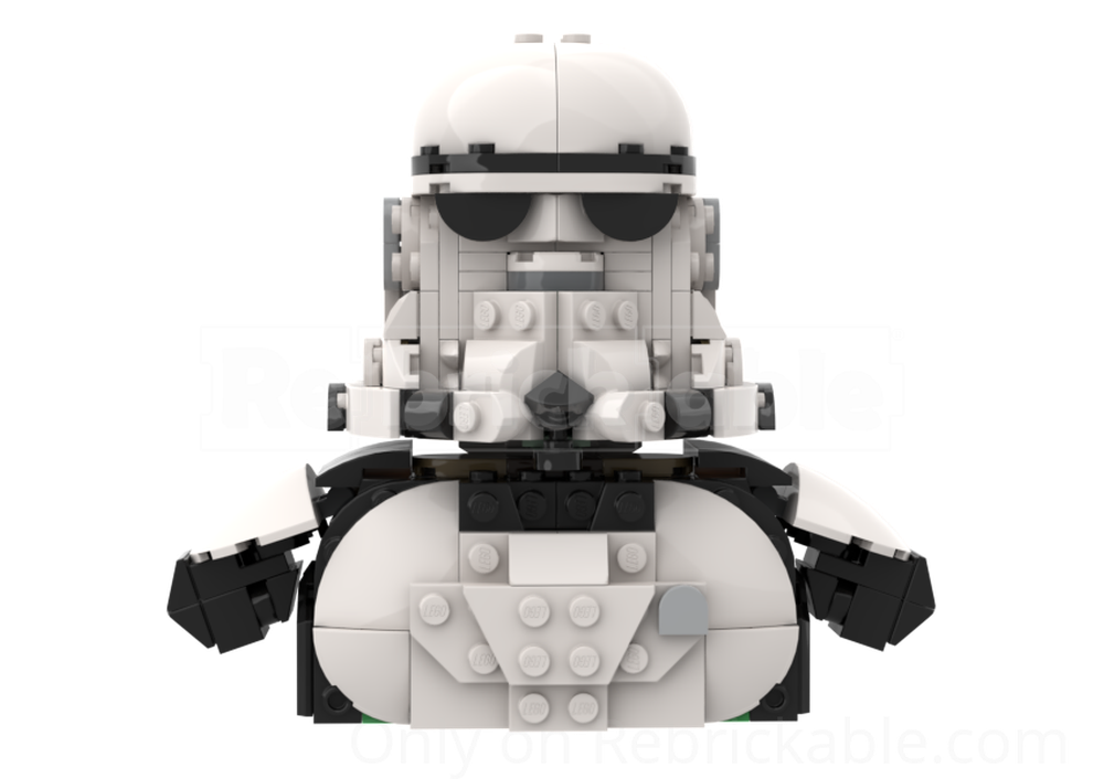 LEGO MOC-238522 31165 Storm-trooper Bust by zengogobrick | Rebrickable ...