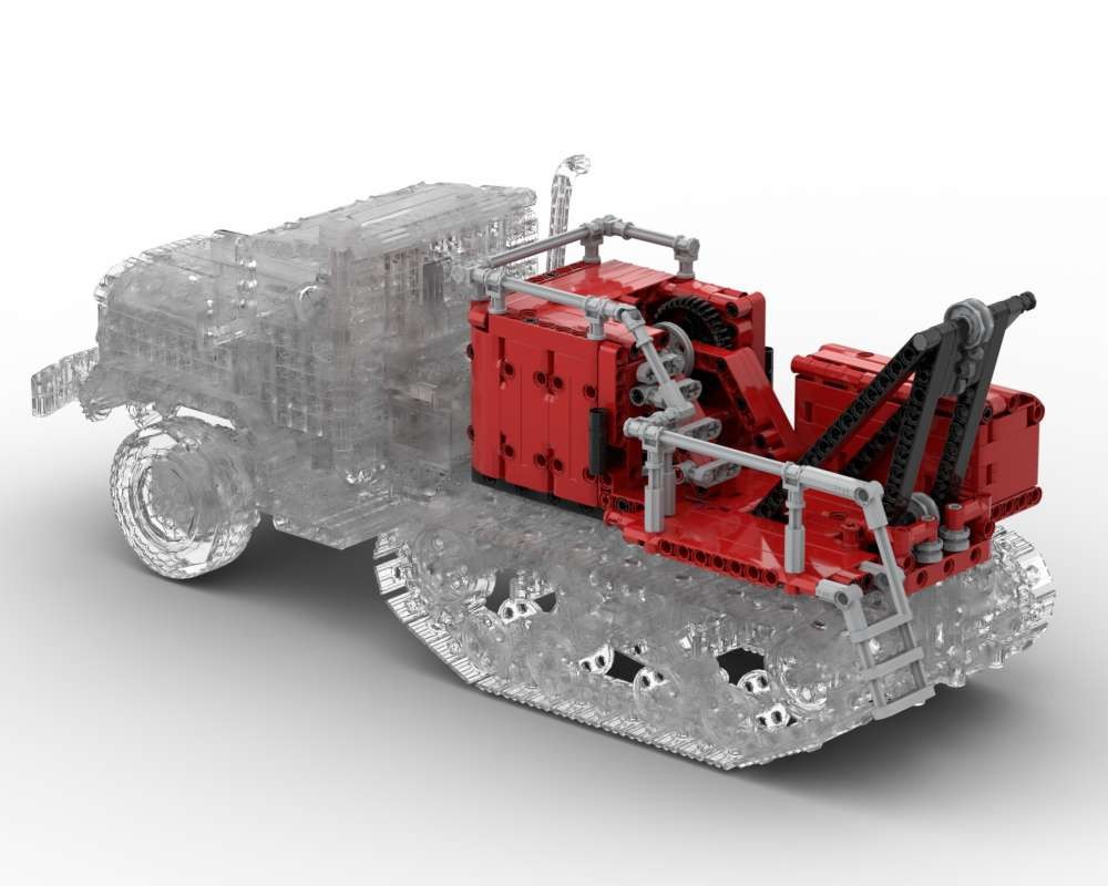 LEGO MOC Recovery attachment for M93x Halftrack by Stinkwell Exhaust ...