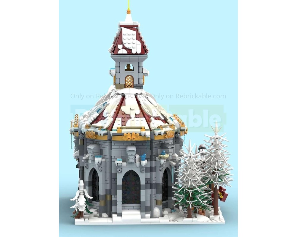 LEGO MOC Winter Village Cathedral by Albox82 | Rebrickable - Build with ...