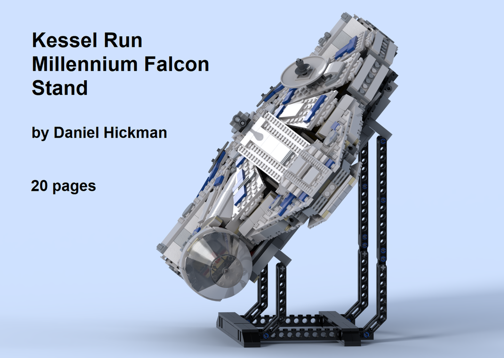 LEGO MOC Kessel Run Millennial Falcon Stand by wheelsspinnin ...
