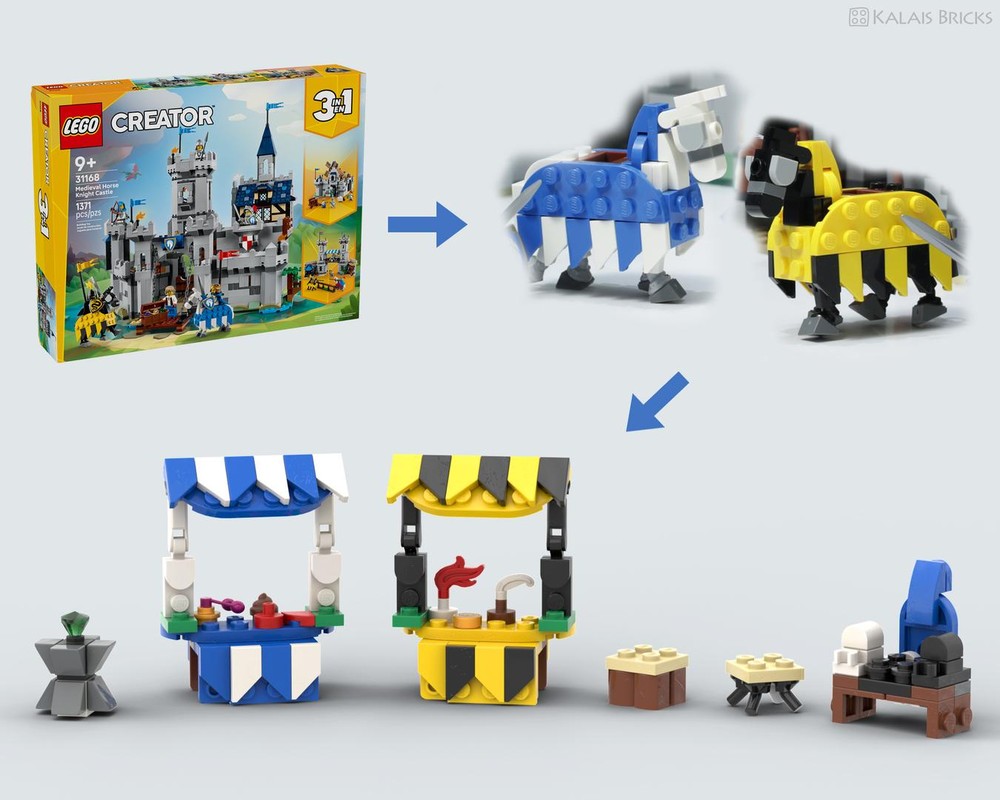 LEGO MOC-238611 Rebuild horses into market - 31168 mini alt by Kalais ...