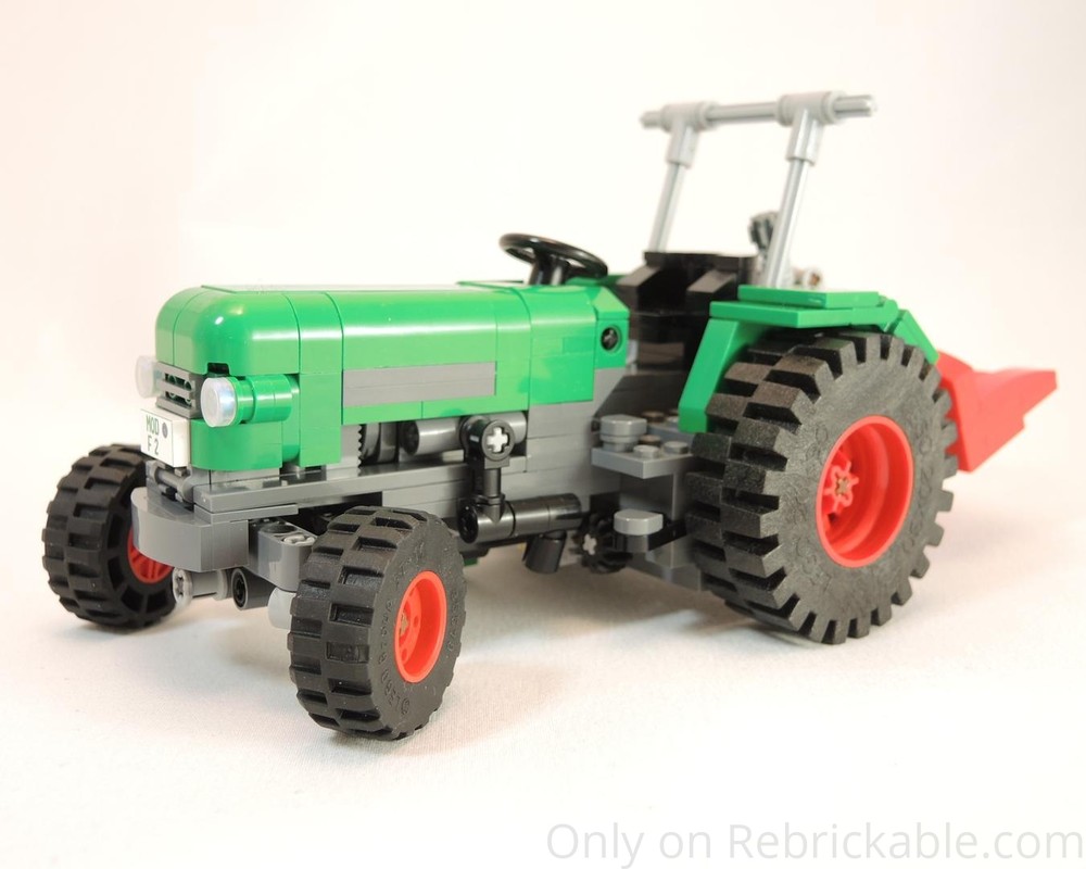 LEGO MOC-238616 Fendt Farmer 2 with sickle bar mower and tilting bucket ...
