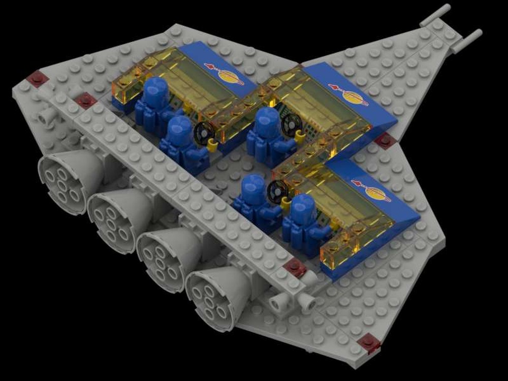 LEGO MOC Classic Space Large Cruiser by jimgulz | Rebrickable - Build ...