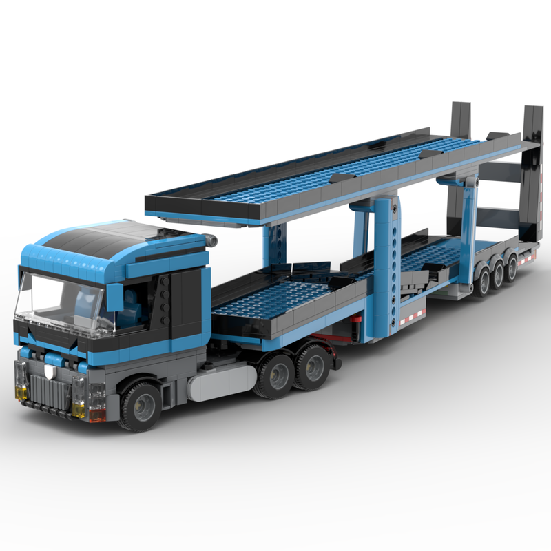 LEGO MOC car transport truck by VincentDeJong | Rebrickable - Build ...