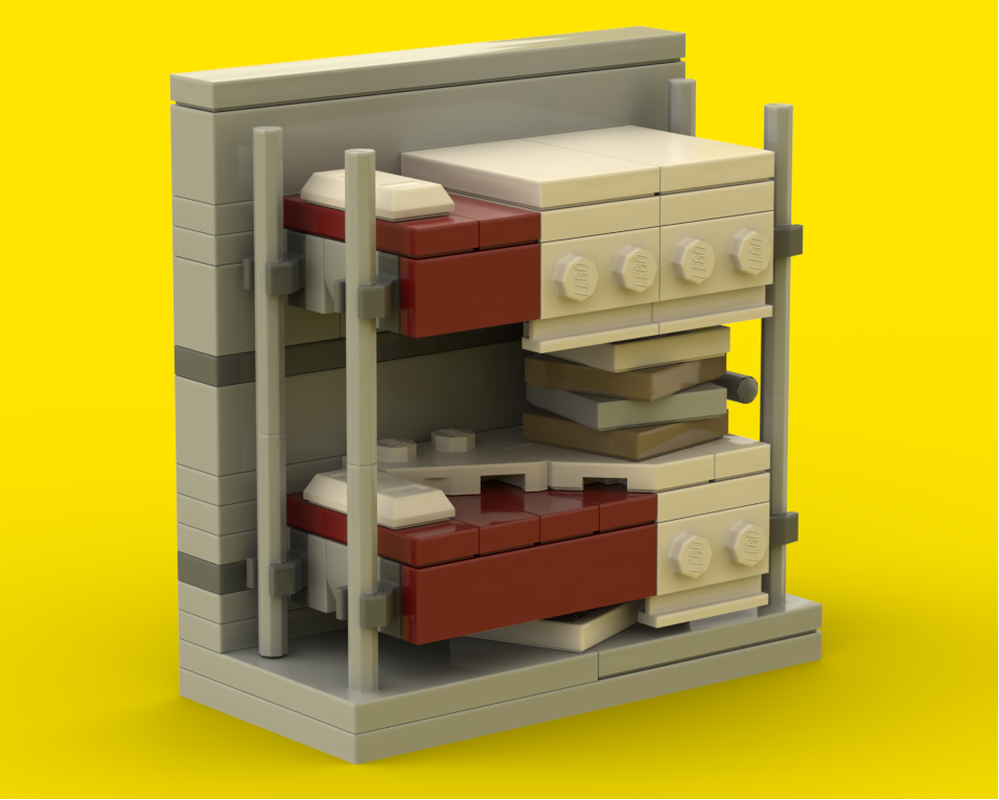 LEGO MOC Bunk Bed by Ecto-Factor | Rebrickable - Build with LEGO