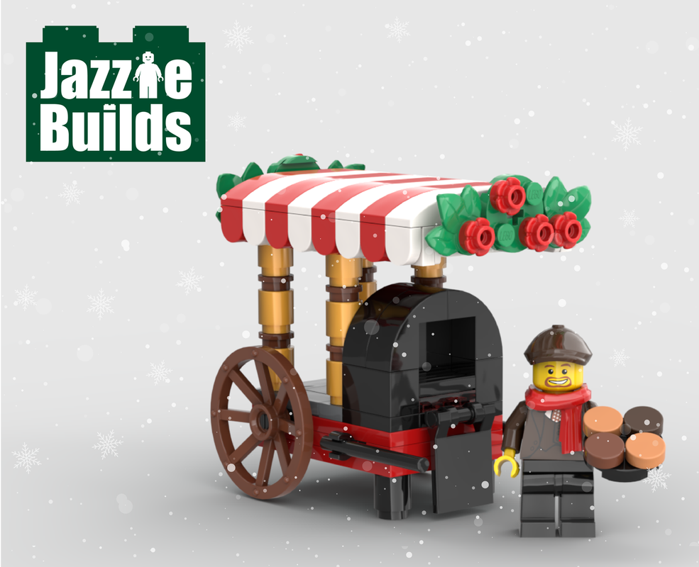 LEGO MOC-238630 Roasted Chestnut Cart by JazzieBuilds | Rebrickable ...