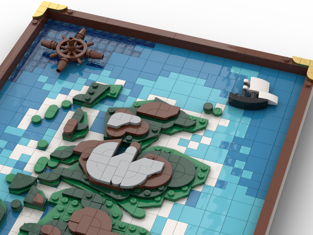 LEGO MOC-238645 Topographic Map of the United Kingdom by SharkyBricks ...