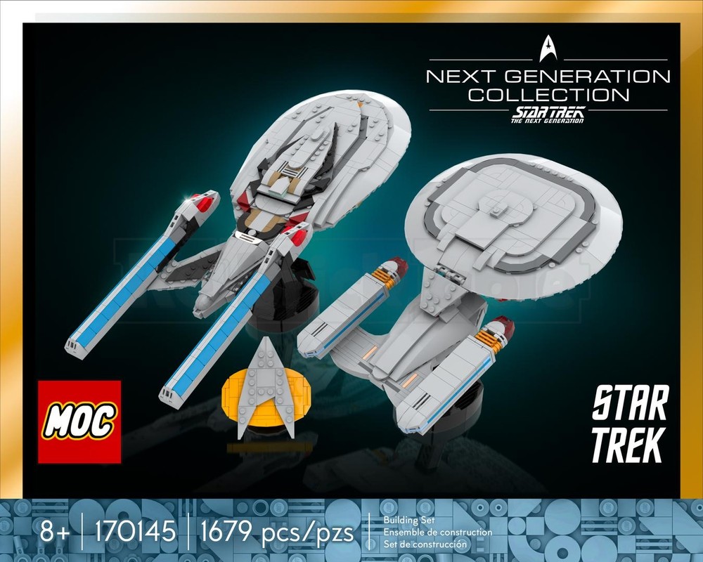 LEGO MOC The Star Trek Next Generation Enterprise Bundle by ...
