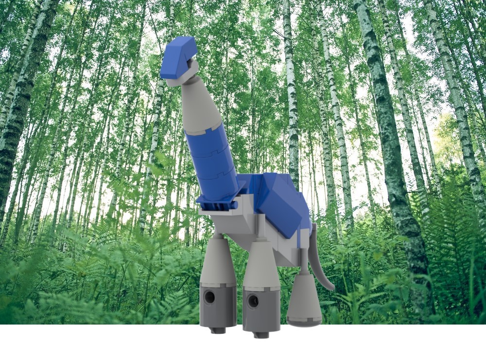 Lego Moc Nano Brachiosaur By Legoori Rebrickable Build With Lego