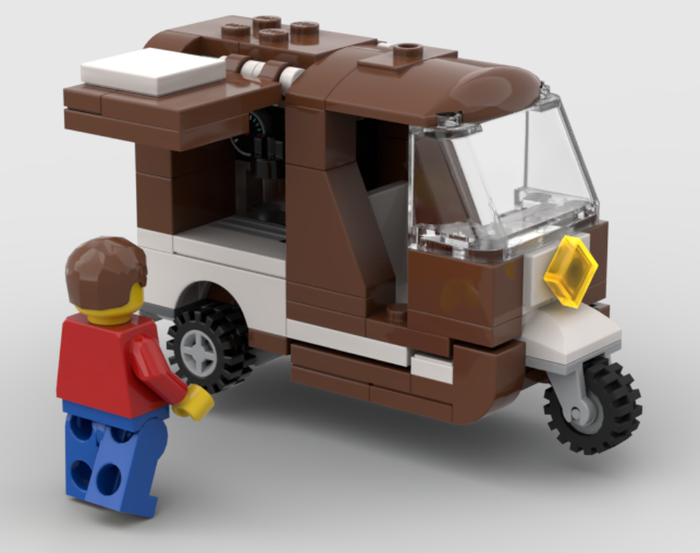 LEGO MOC Coffee Tuc Tuc by iamdomtherom | Rebrickable - Build with LEGO