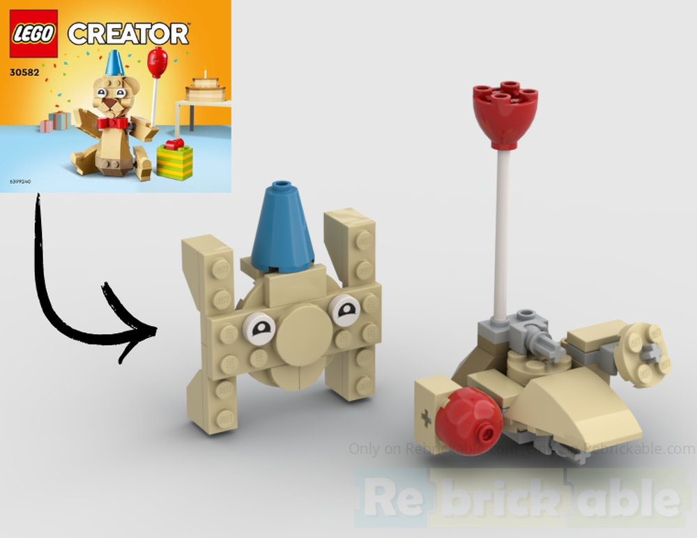 LEGO MOC 30582 Balloon driven Milenium Falcon and party TIE Figter by ...