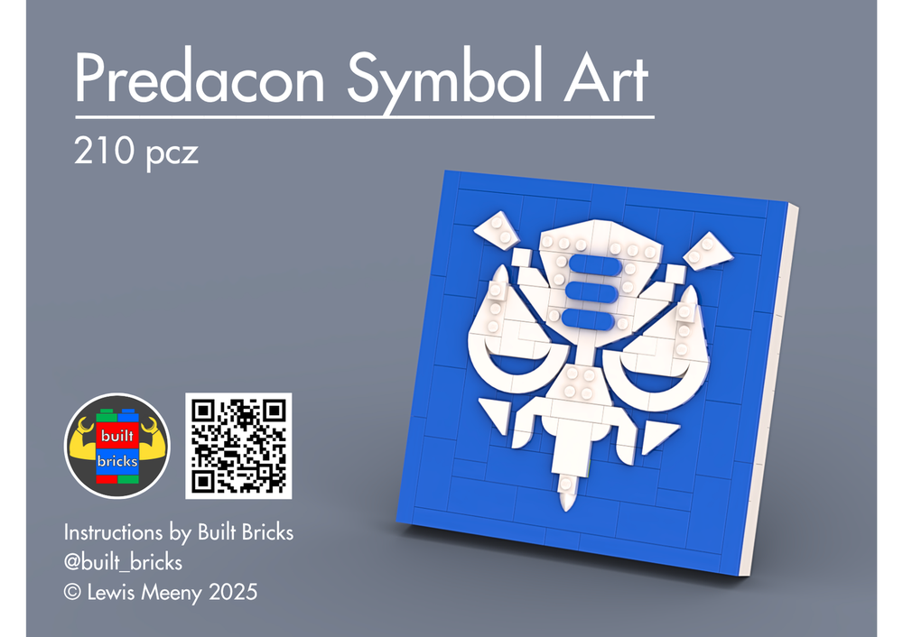 LEGO MOC Predacon Symbol Art by built_bricks | Rebrickable - Build with ...