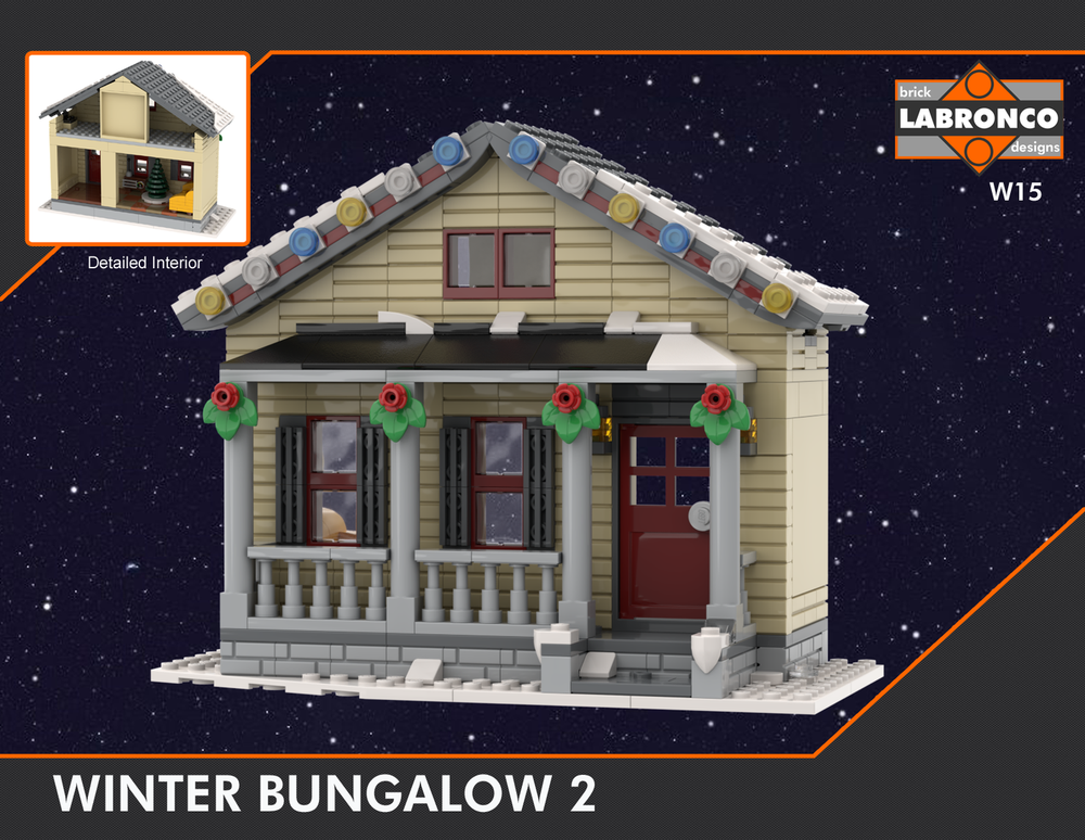 LEGO MOC-238796 W15 - Winter Bungalow 2 by Labronco Brick Designs ...