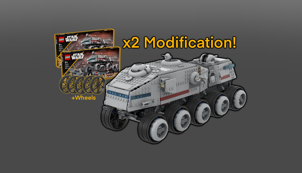 LEGO MOC-238805 Juggernaut 2x build modification (+wheels) by Brick ...