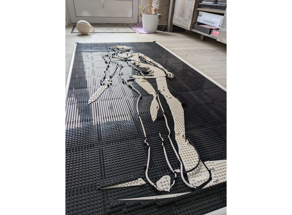 LEGO MOC-238853 Lego art relief of a female horror character by ...