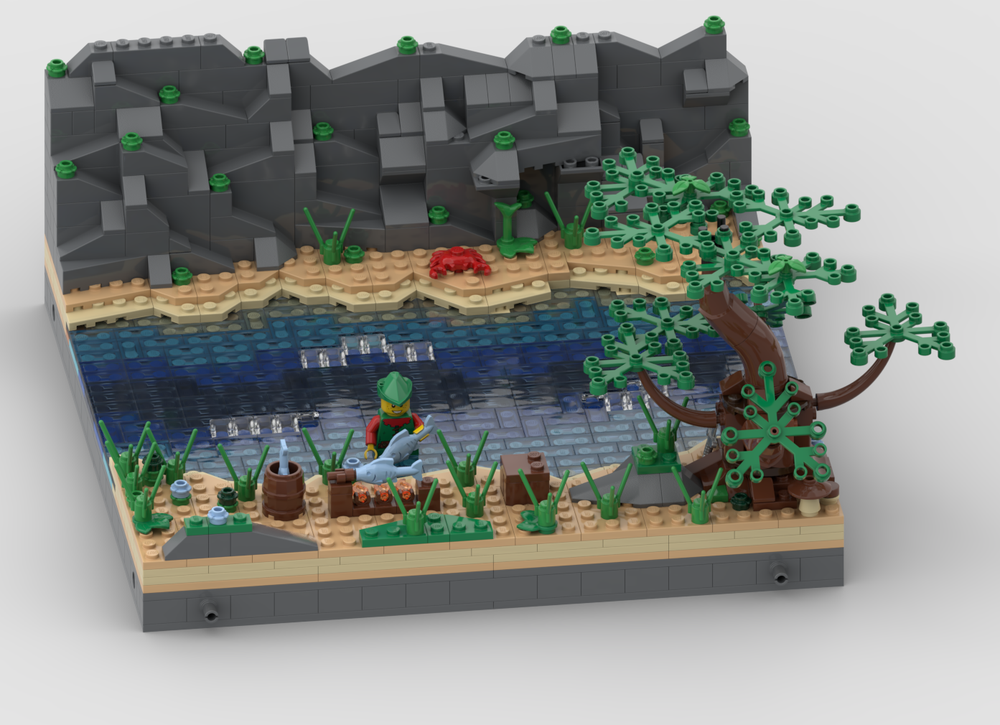LEGO MOC Fisher by river by wtyqmzp | Rebrickable - Build with LEGO