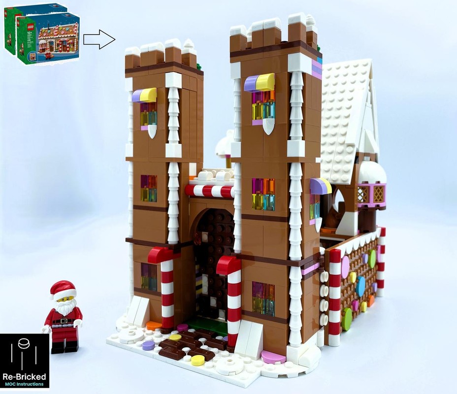 LEGO MOC Gingerbread Castle Alternate build of 2x40809 by re-bricked ...