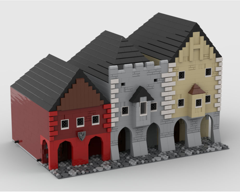 LEGO MOC-238910 medieval town from kcd2: tavern at the black eagle ...