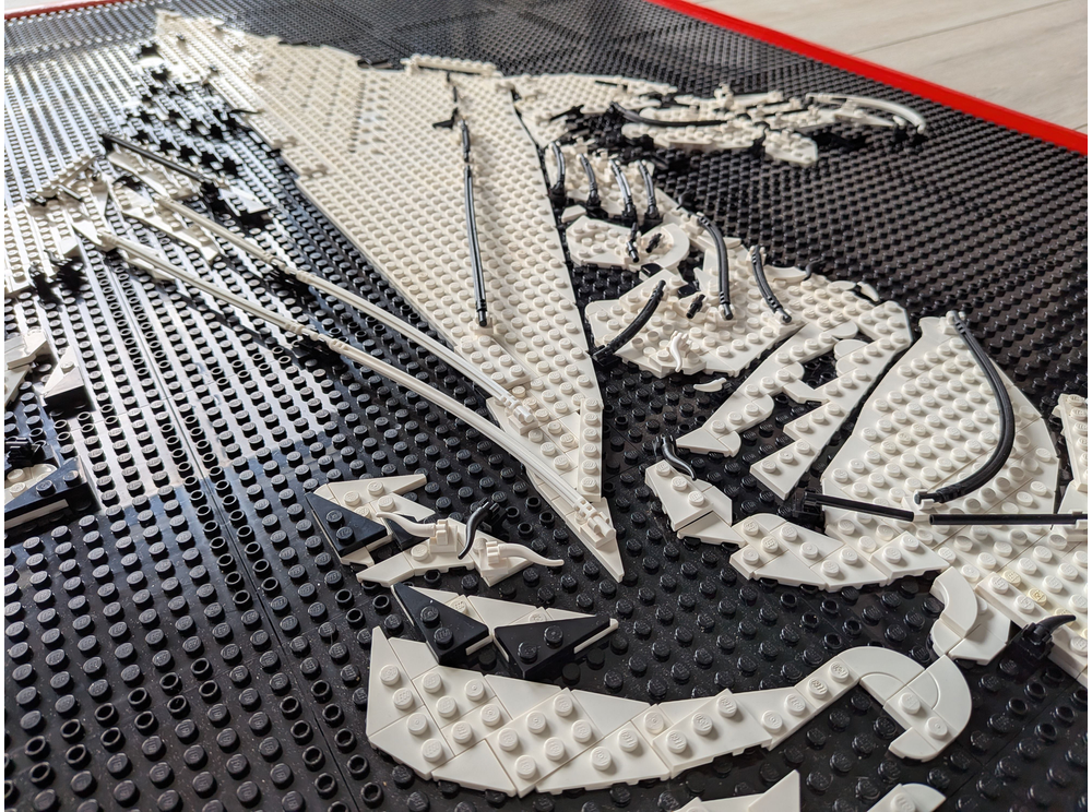 LEGO MOC Lego art relief of a male horror character by legolaus ...