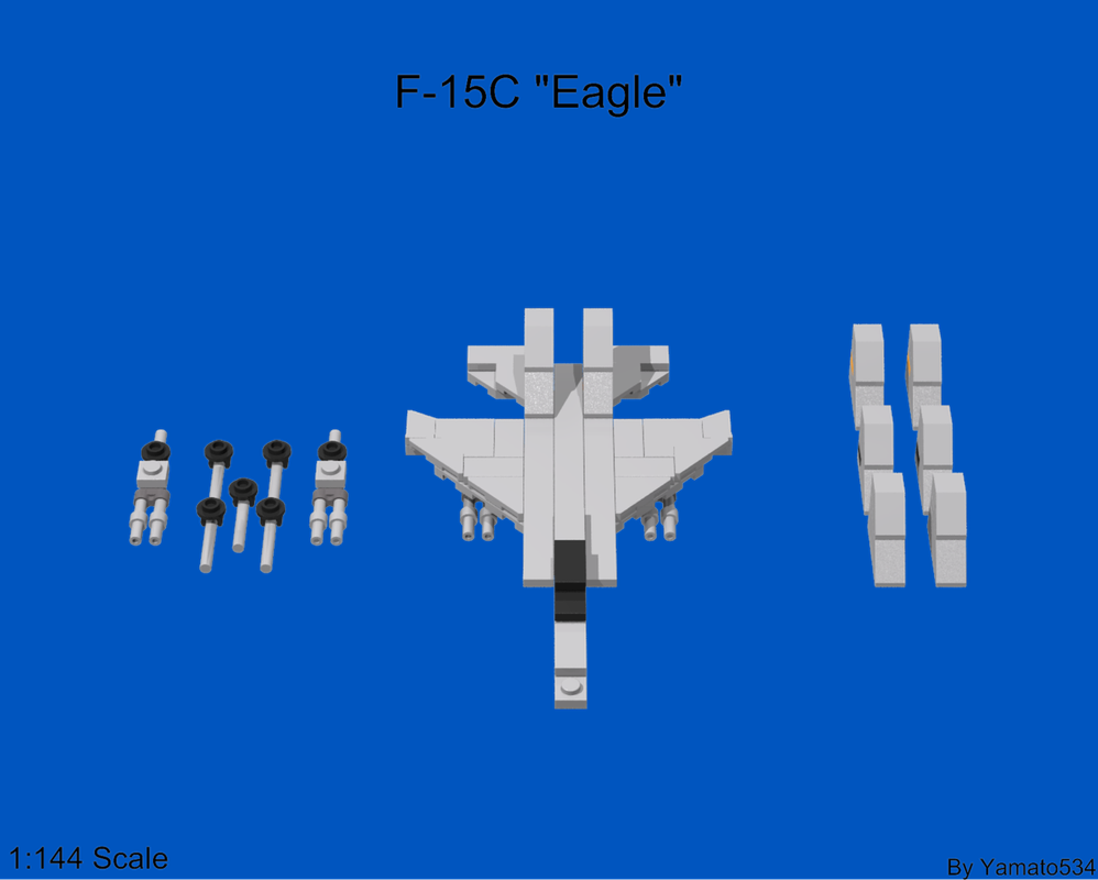 LEGO MOC F-15C Eagle(Includes AC7 Trigger liveries, 1:144 scale) by ...