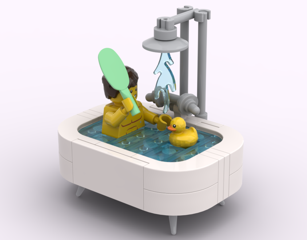 LEGO MOC Classic Bathtub by Ptchnk | Rebrickable - Build with LEGO