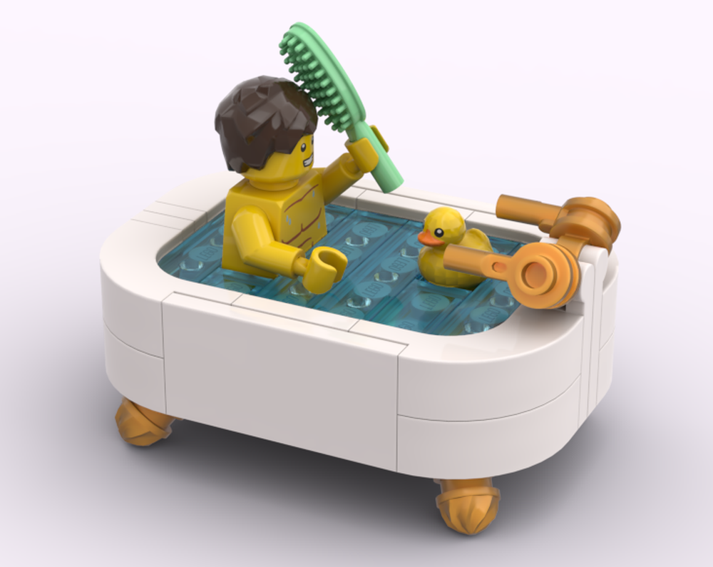 LEGO MOC-238969 Fancy Bathtub by Ptchnk | Rebrickable - Build with LEGO