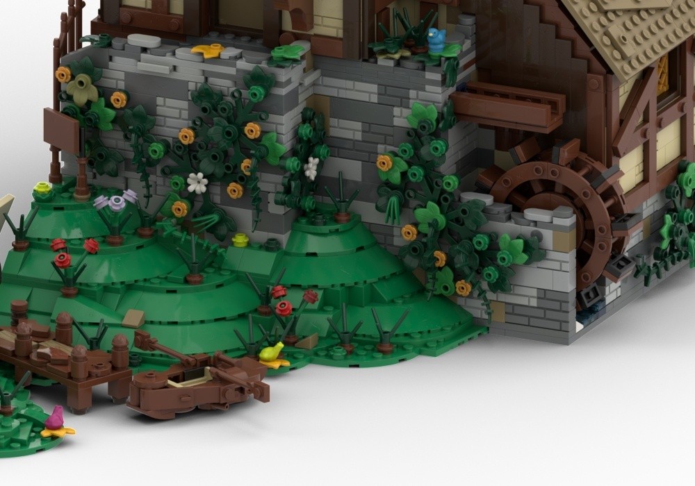 LEGO MOC Sandyman's Mill by BlackWolfStudio | Rebrickable - Build with LEGO